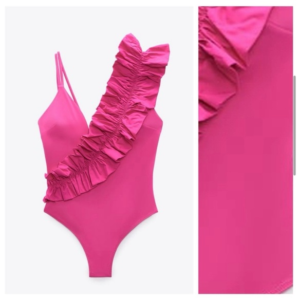 Zara | Swim | Nwt Zara Ruffled Swimsuit | Poshmark